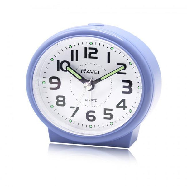 Ravel Pastille Oval Beep Quartz Alarm Clock Lilac RC046.7 – Gadgetize