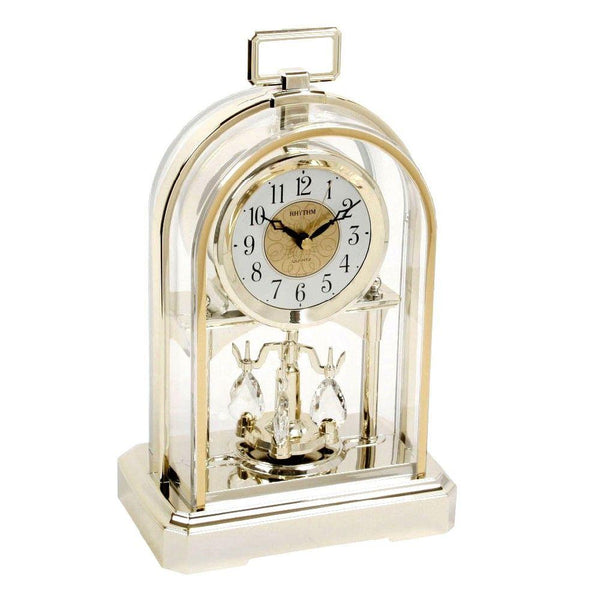 RHYTHM Contemporary Motion Carriage Clock Gold Colour – Gadgetize