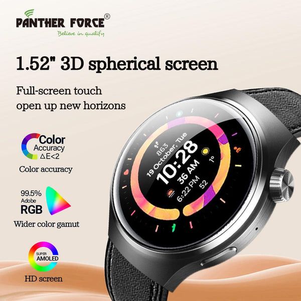 Panther Force 1.52" 3D Spherical Screen SmartWatch – Gadgetize