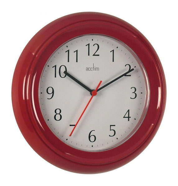 Wycombe Red Kitchen Wall Clock 21414 – Gadgetize