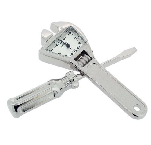 Miniature Clock Silver Tool Set Solid Brass IMP67 - CLEARANCE NEEDS RE ...