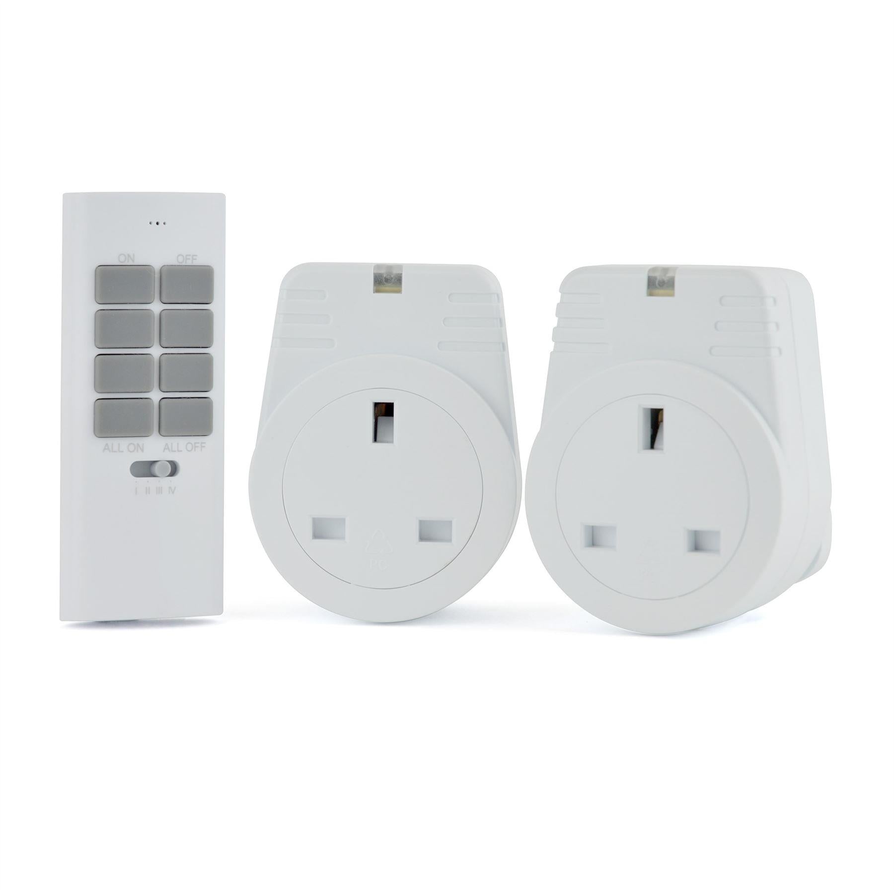 2 Remote Controlled Mains Socket Gadgetize