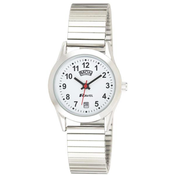 Ravel Womens Day Date Expander Silver Watch R0706.20.2EX – Gadgetize